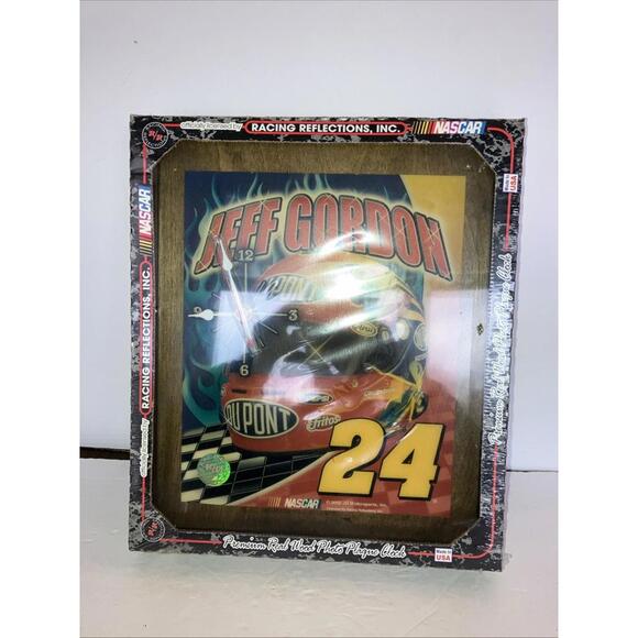 Other | Vintage 202 Nascar Racing Jeff Gordon Dupont Wood Photo Plaque ...